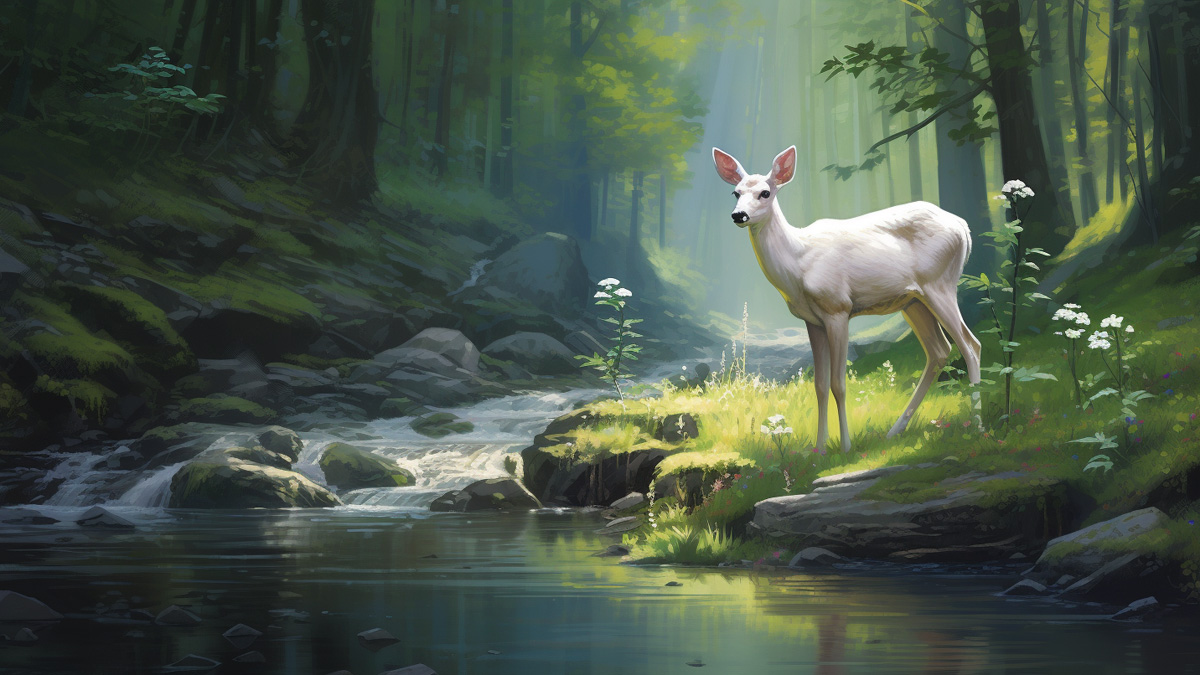 Spiritual and Symbolic White Deer Meaning - Whats-Your-Sign.com